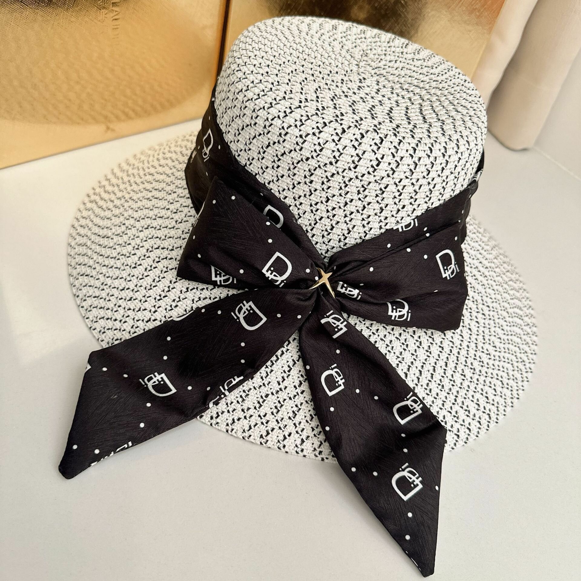 Соломенная шляпа с галстуком-бабочкой, женская шляпа для взрослых, рыбацкая шляпа, шляпа-тазик, шляпа от солнца, солнцезащитная пляжная шляпа, универсальный летний стиль