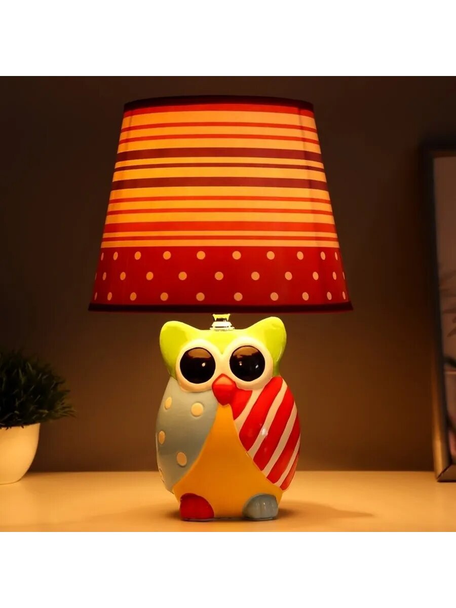Яркая ночная лампа-Сова для уютного интерьера