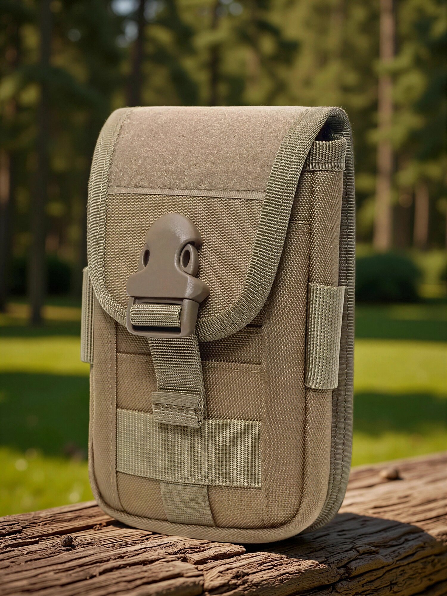Подсумок для телефона тактический, сумка на ремень, рюкзак, бронежилет, цвет песочный