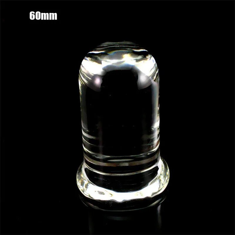 Стеклянные анальные пробки дилдо большой, фаллоимитаторы с кристаллами, большая Анальная пробка, вагинальная пробка, секс-игрушки для женщин, расширение вагинального ануса XL-60mm