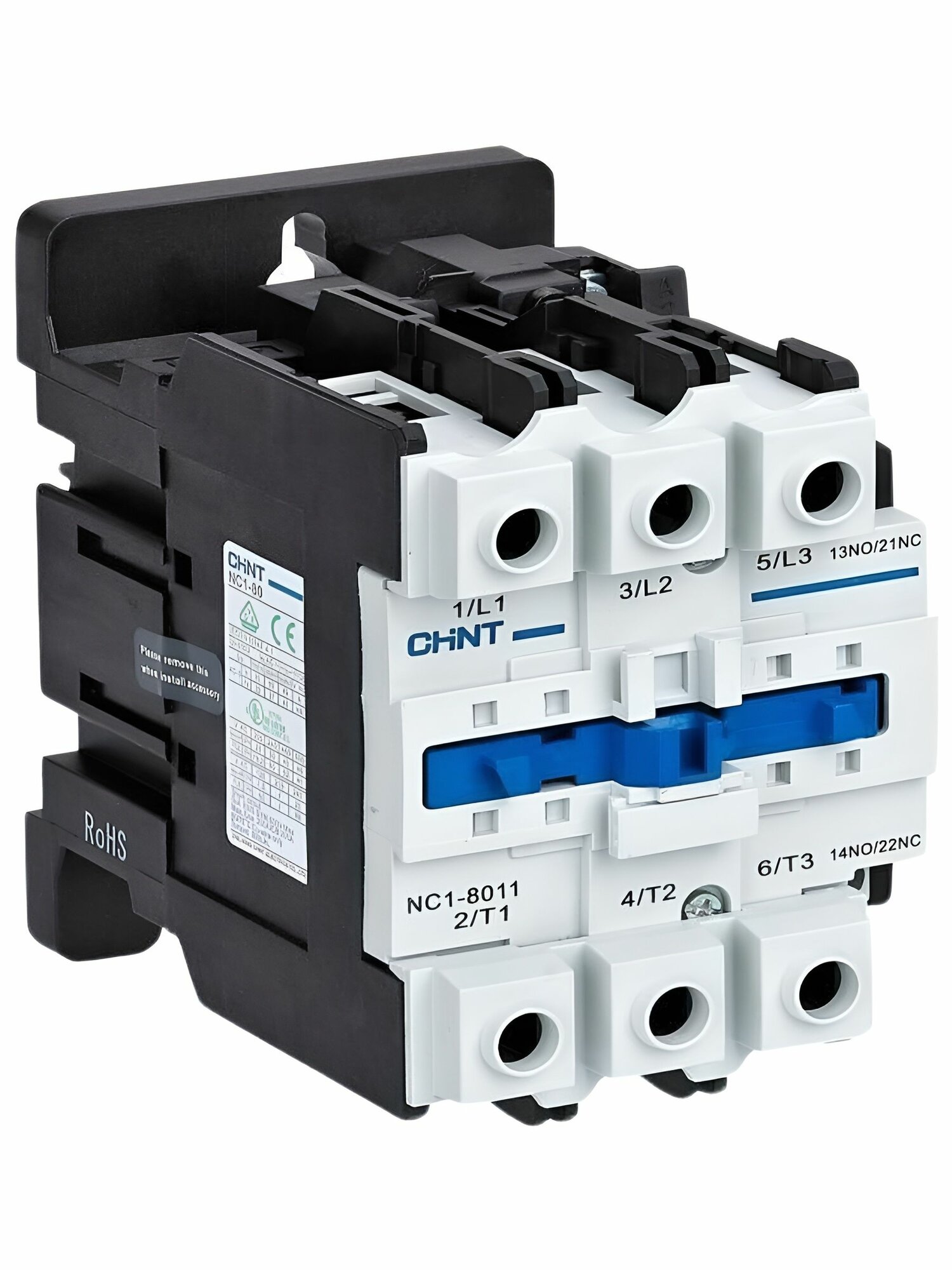 NC1-8011 CHINT, 80А, 3P, Кат: AC 380V , (1NO+1NC), Контактор, Артикул: 222935.