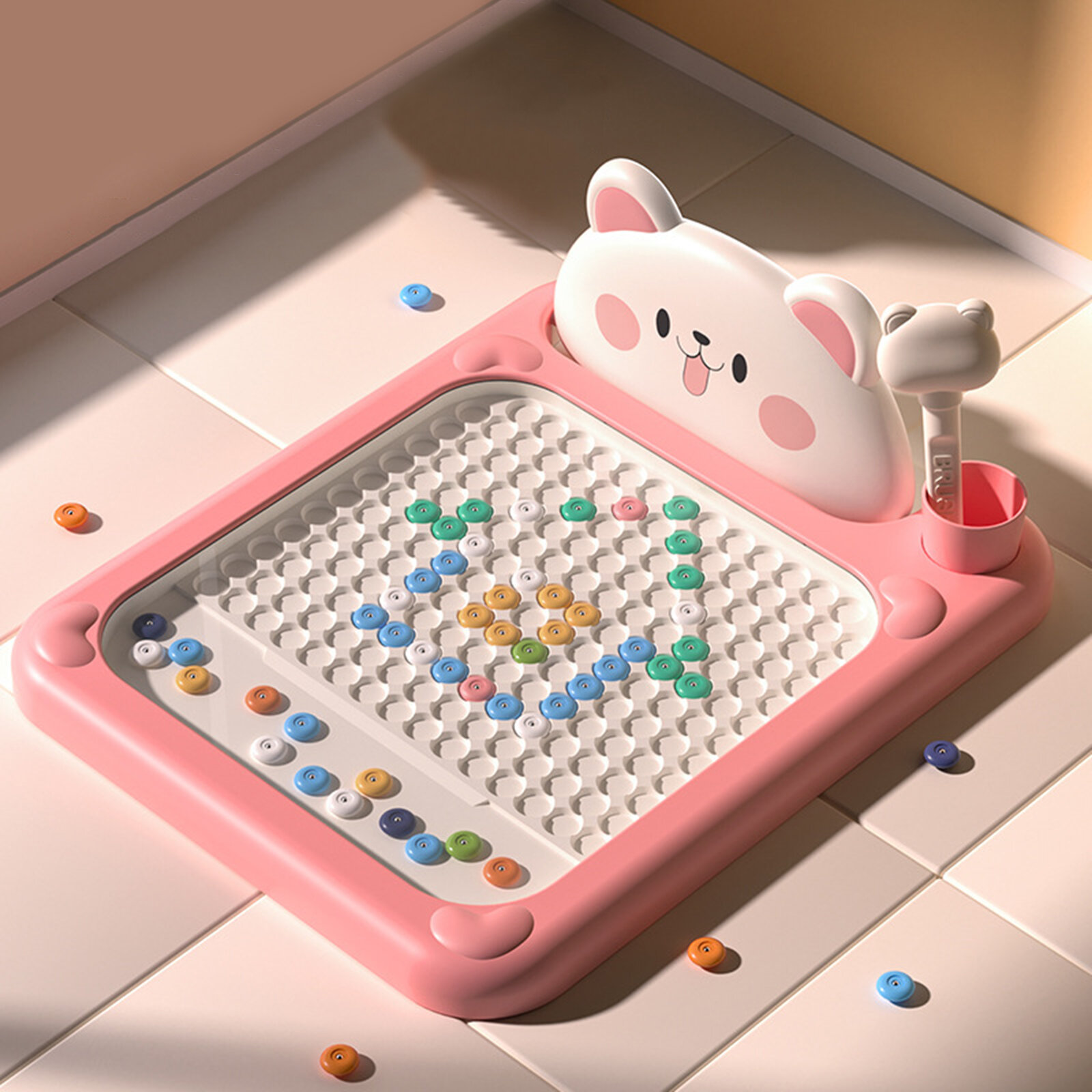 Домашняя творческая доска с магнитной ручкой. Художественная игрушка с магнитными точками для малышей в возрасте от 3 до 8 лет.