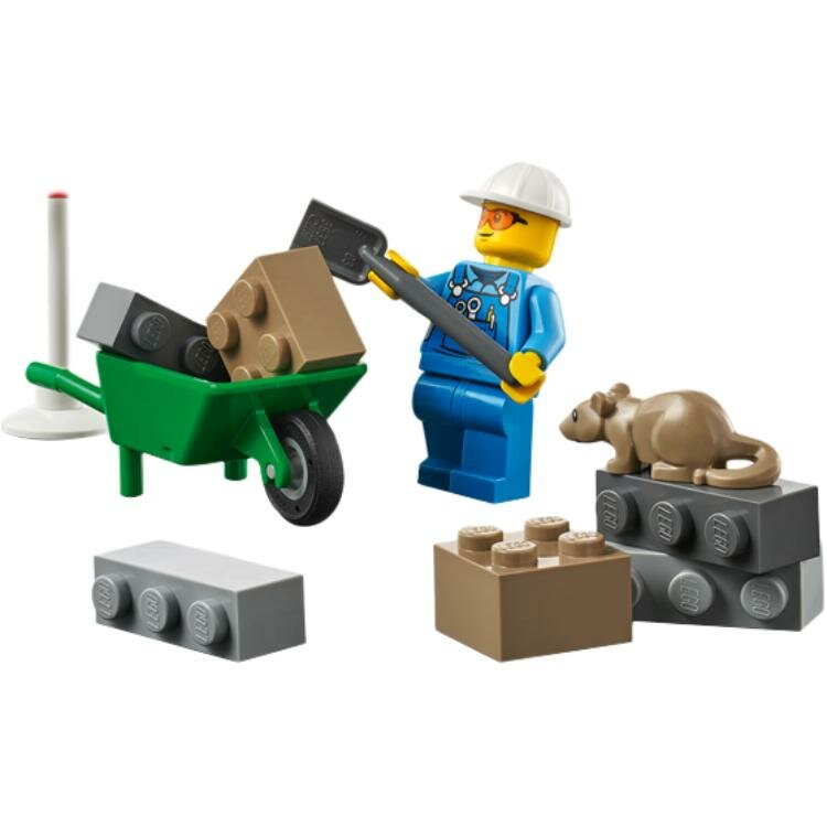 Конструктор унисекс LEGO City 60284 Дорожная строительная техника, 300 деталей