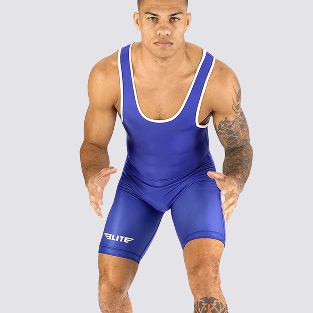 Мужской тренировочный костюм из полиэстера для тяжелой атлетики Синий, XL, 3