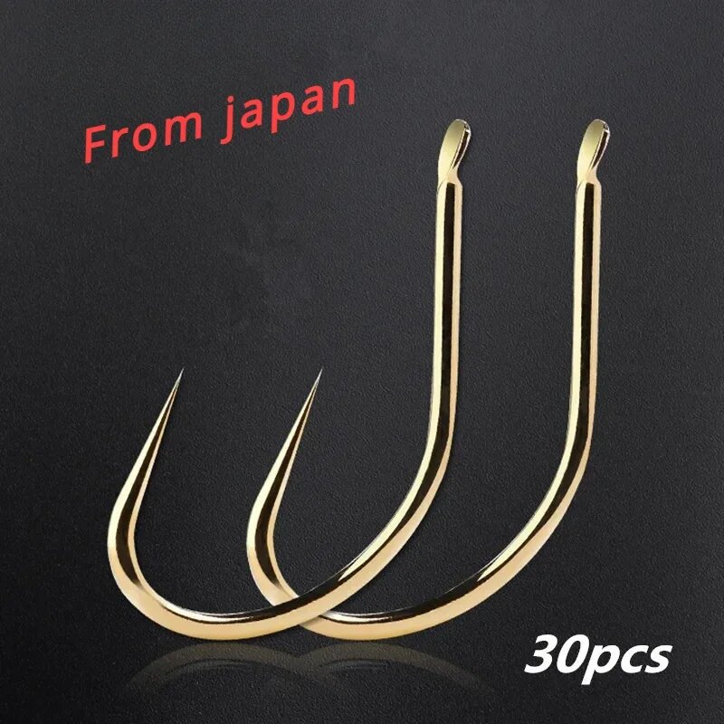 30 шт, титановые рыболовные крючки Sombrilla для карпа и сома 3