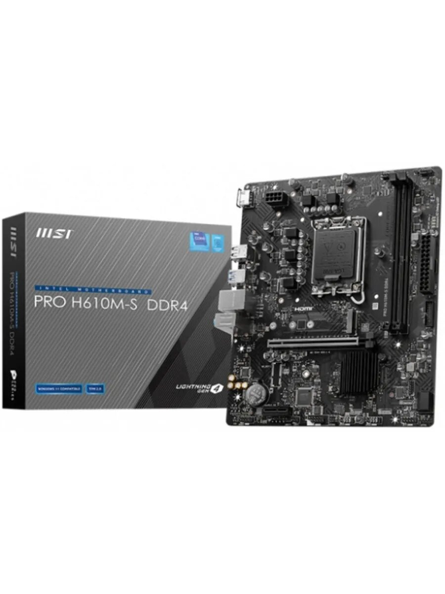 Материнская плата PRO H610M-S DDR4 (LGA1700, mATX)