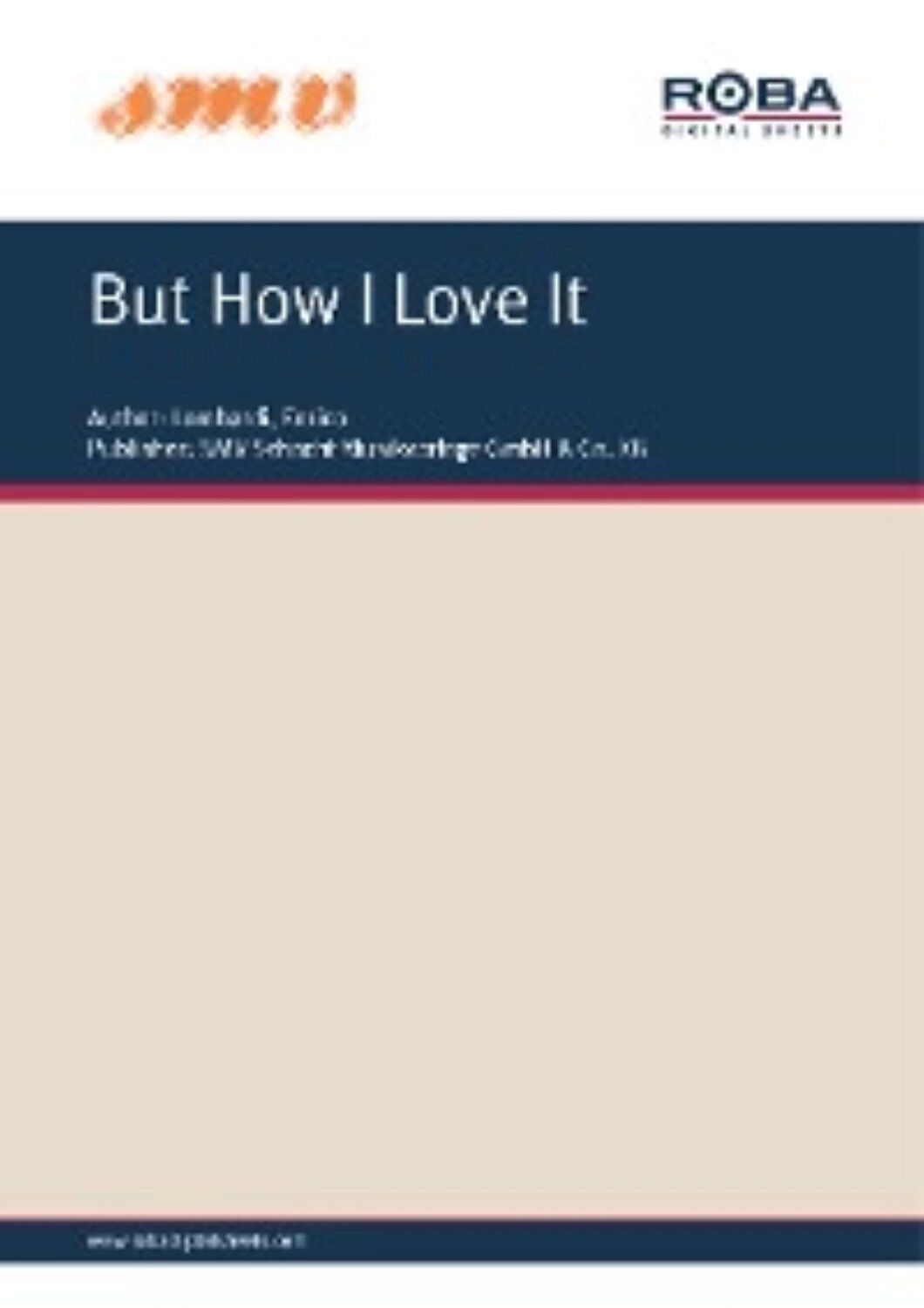 But How I Love It [Цифровая книга]