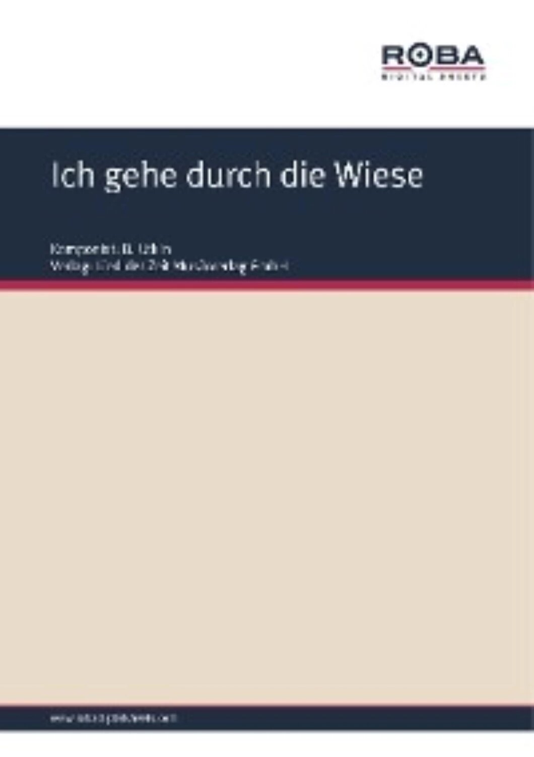 Ich gehe durch die Wiese [Цифровая книга]