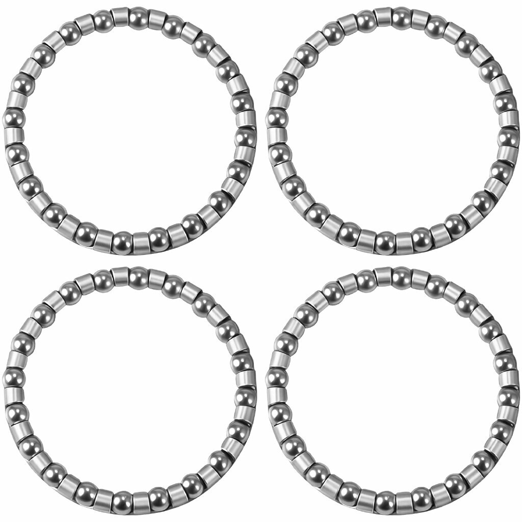 4 шт. Универсальные шарикоподшипники для велосипеда, высокопрочная сталь, каркасные подшипники передней вилки для плавного хода