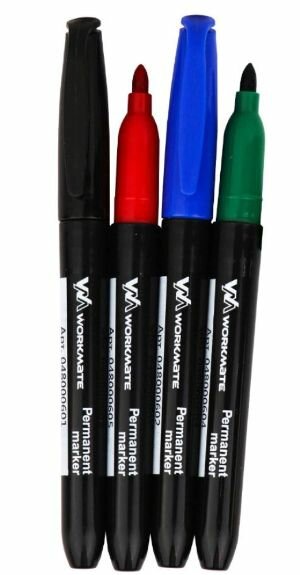 Набор маркеров перманентных Workmate 1-3 мм 4 шт