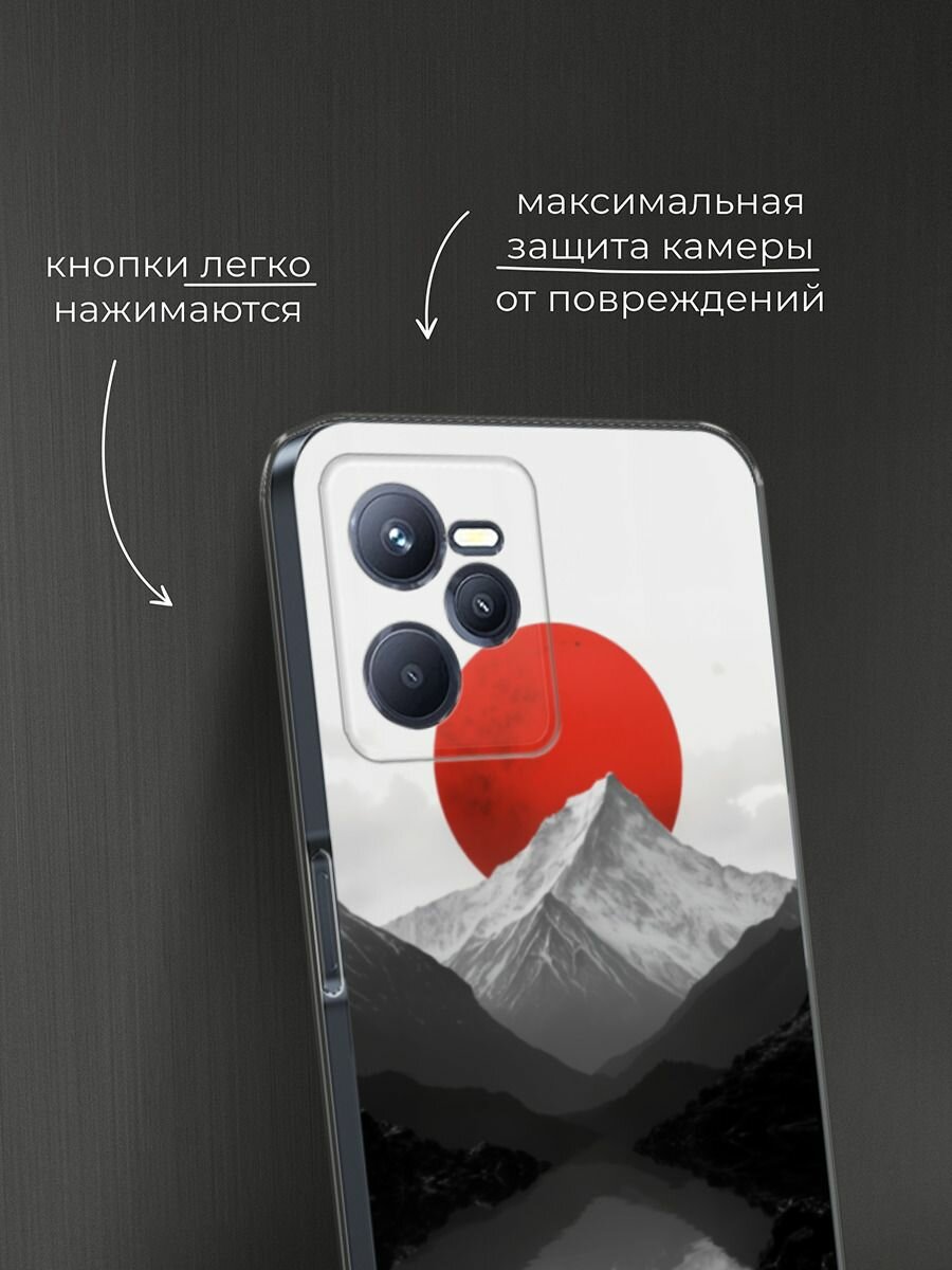 Силиконовый чехол на Realme C35 / Реалми C35 с принтом Белая гора — фото 1