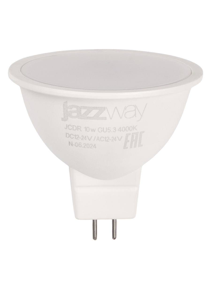 Лампочка светодиодная специального назначения Jazzway PLED-SP JCDR 10Вт, 820Лм, 4000K, GU5.3, нейтральный белый свет
