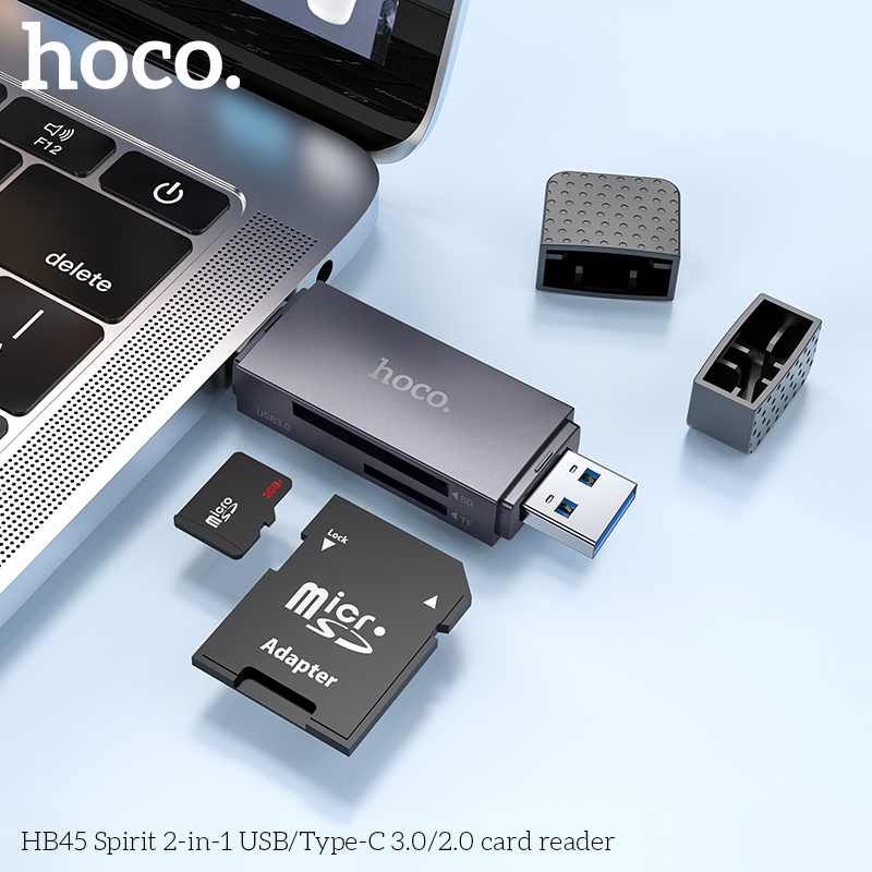 Картридер Hoco HB45 2в1 USB+Type-C — фото 1