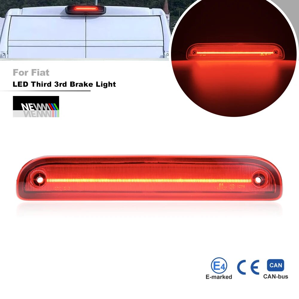 Светодиодный 3-й стоп-сигнал, замена для Fiat Ducato Peugeot Boxer Citroen Jumper 2021-2023 2006-2023 Opel Movano C, третий стоп-сигнал