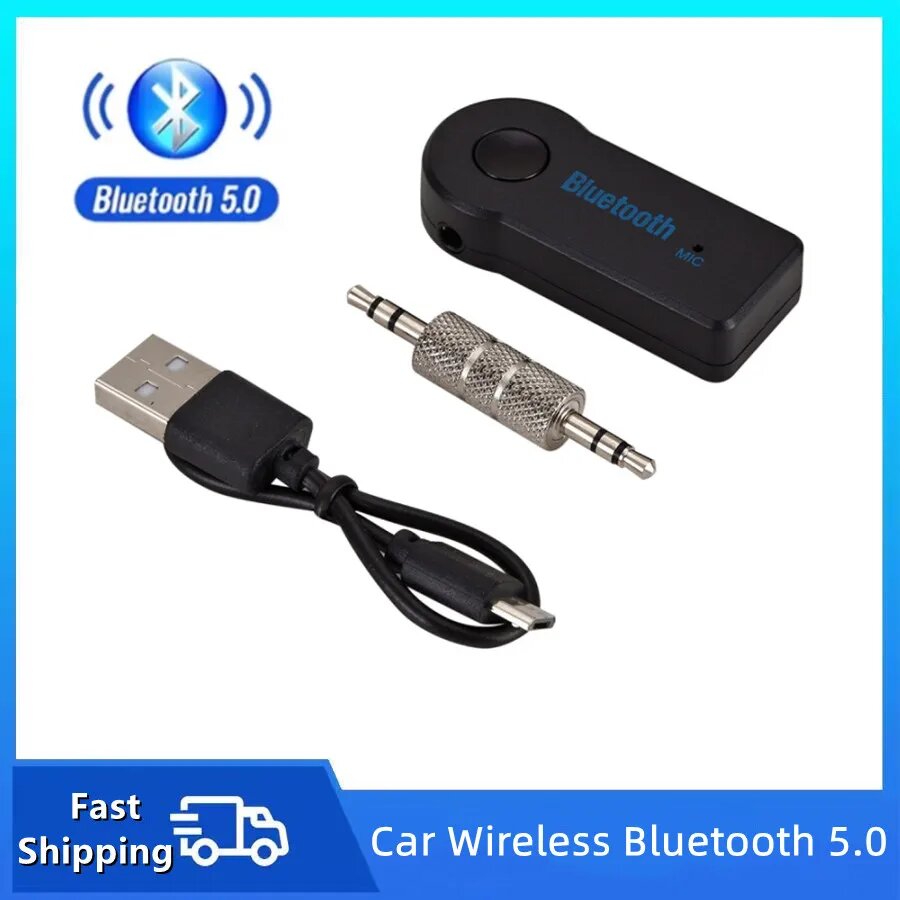 GRWIBEOU Беспроводной адаптер Bluetooth 5.0 черный
