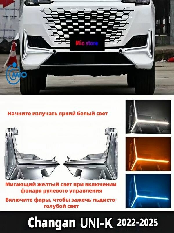 Специальные фары дальнего света (DHO) Changan UNI-K 2022-2025, 2 шт