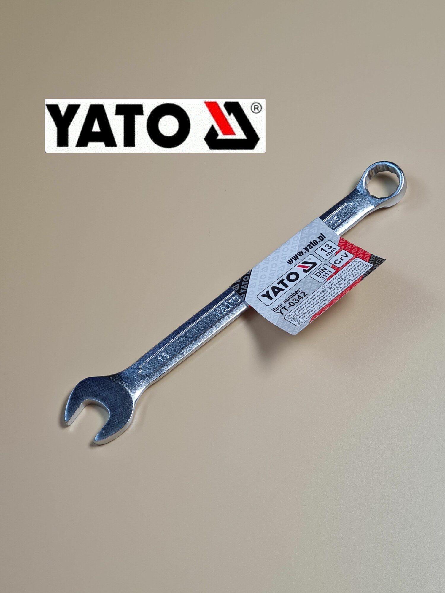 Ключ комбинированный 13 мм "сатин" Yato YT-0342