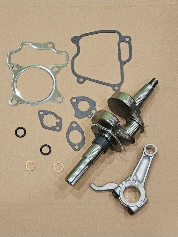 Коленвал 19 мм с шатуном и прокладками для двигателя Робин Субару EX21