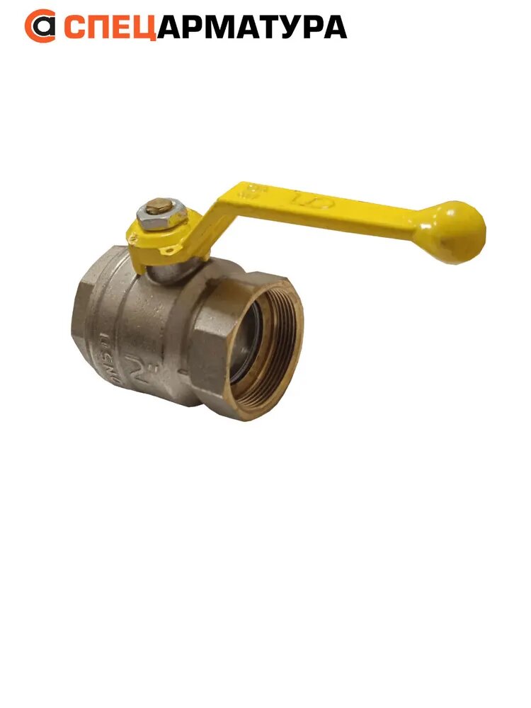 Кран шаровой латунный газовый 2" LD Pride 47.50. В-В. Р GAS Ду 50 Ру 25 рычаг