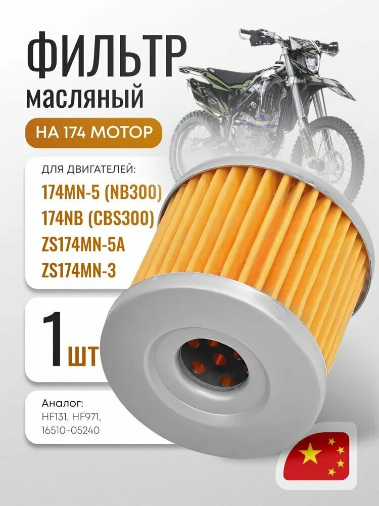 Фильтр масляный на 174 мотор, ZS174MN-3 (CBS300), ZS170MM-2