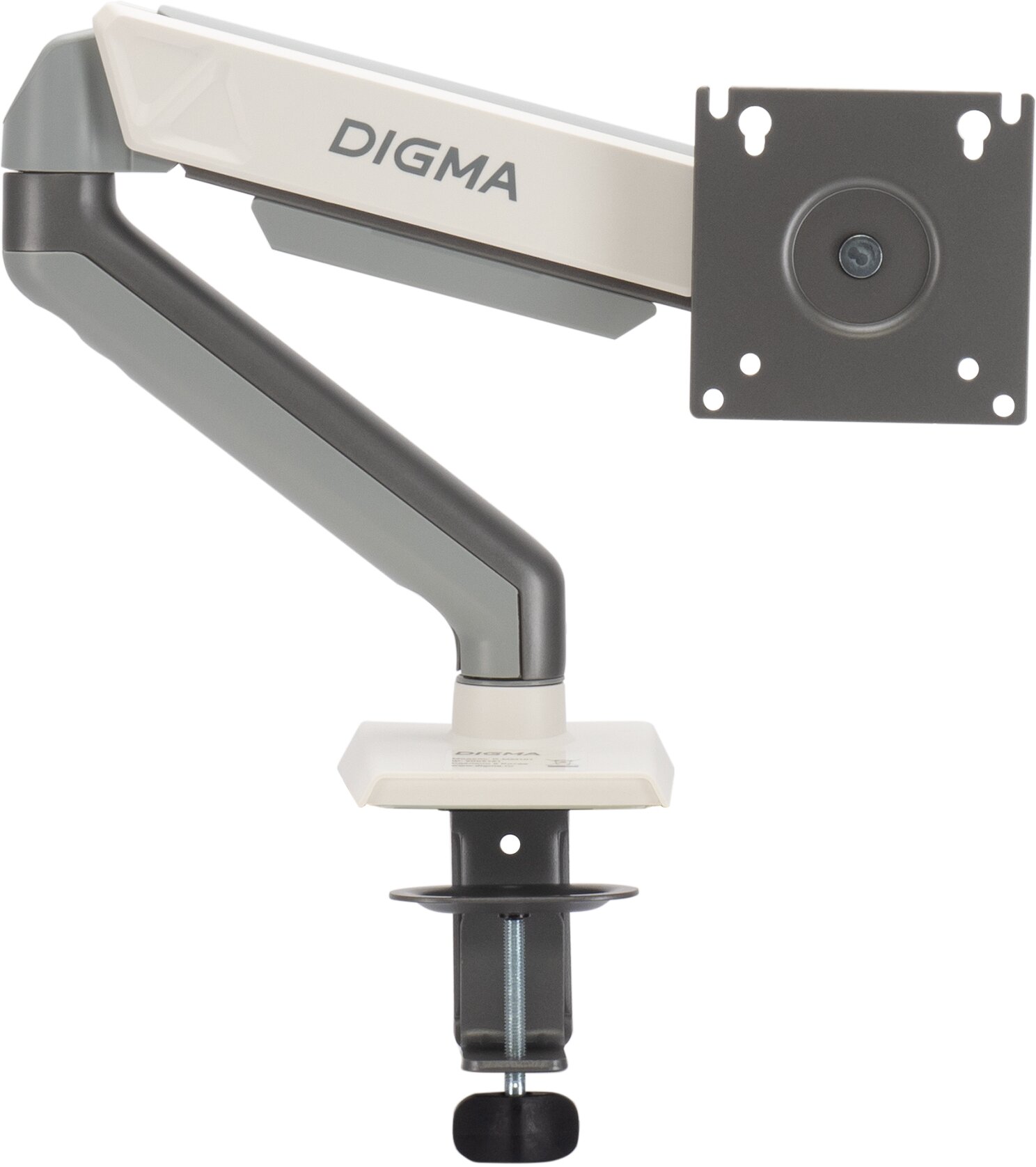 Кронштейн для мониторов ЖК Digma D-MM101 серый 17"-32" макс.9кг крепление к столешнице поворот и нак