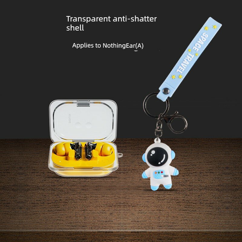 Чехол для Nothing Ear (a) прозрачный, защитный, полностью закрывающий, противоударный, для Bluetooth-наушников Nothing