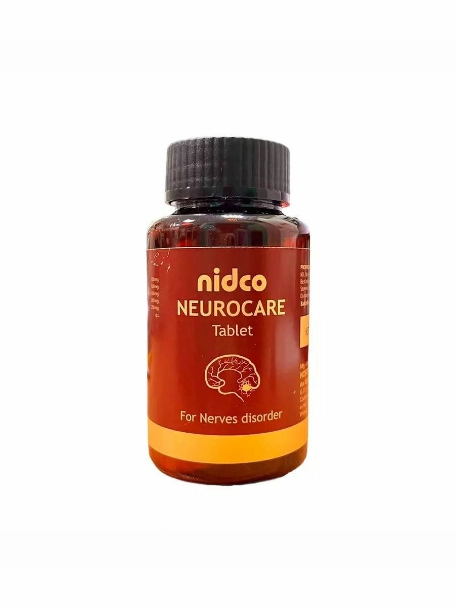 Нейрокэр Нидко для нервной системы и мозга / Neurocare Nidco 30 табл