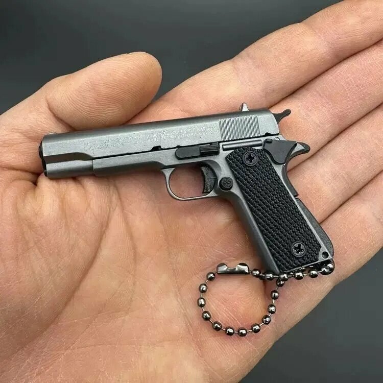 1911 Цельнометаллическая модель ружья 1: 3 Игрушка Брелок