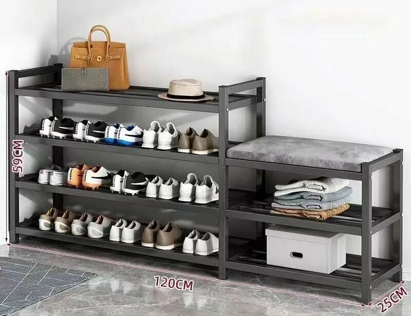 Обувница, Металлический сплав, 120х25х60 см