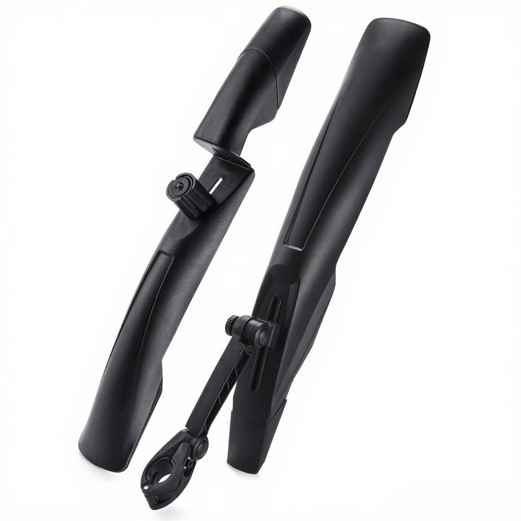 Блочный обтекатель для велосипеда Widen Quick Release 26-29 дюймов Универсальные фендеры для велосипеда Регулируемые передние и задние грязезащитные панели Защитные щитки для велосипеда Аксессуары для велосипедов черный пластик металл передний 510*75мм