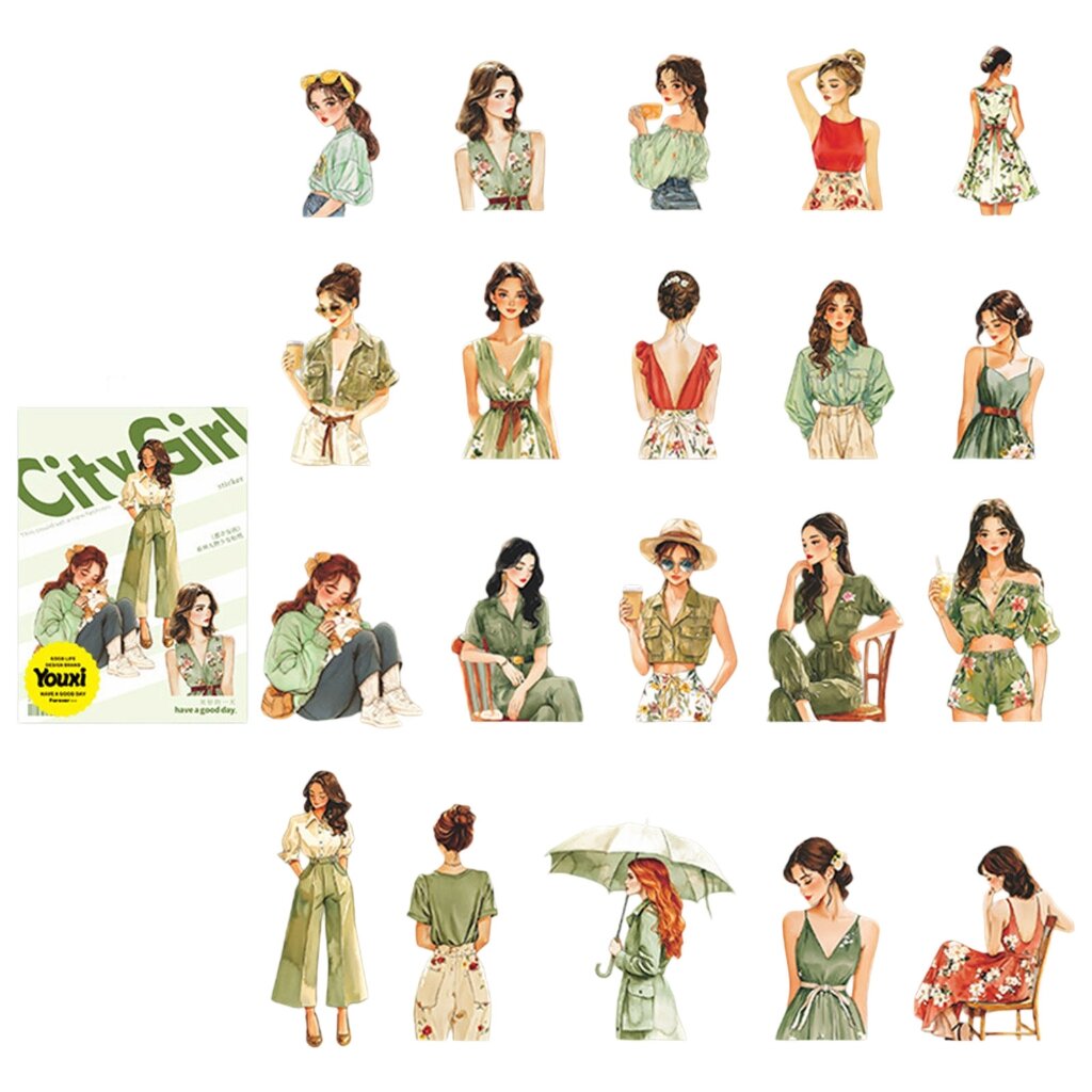 Мультяшные переводы для девочек Набор клея для создания коллекций Необходимый творческий план для мастеров