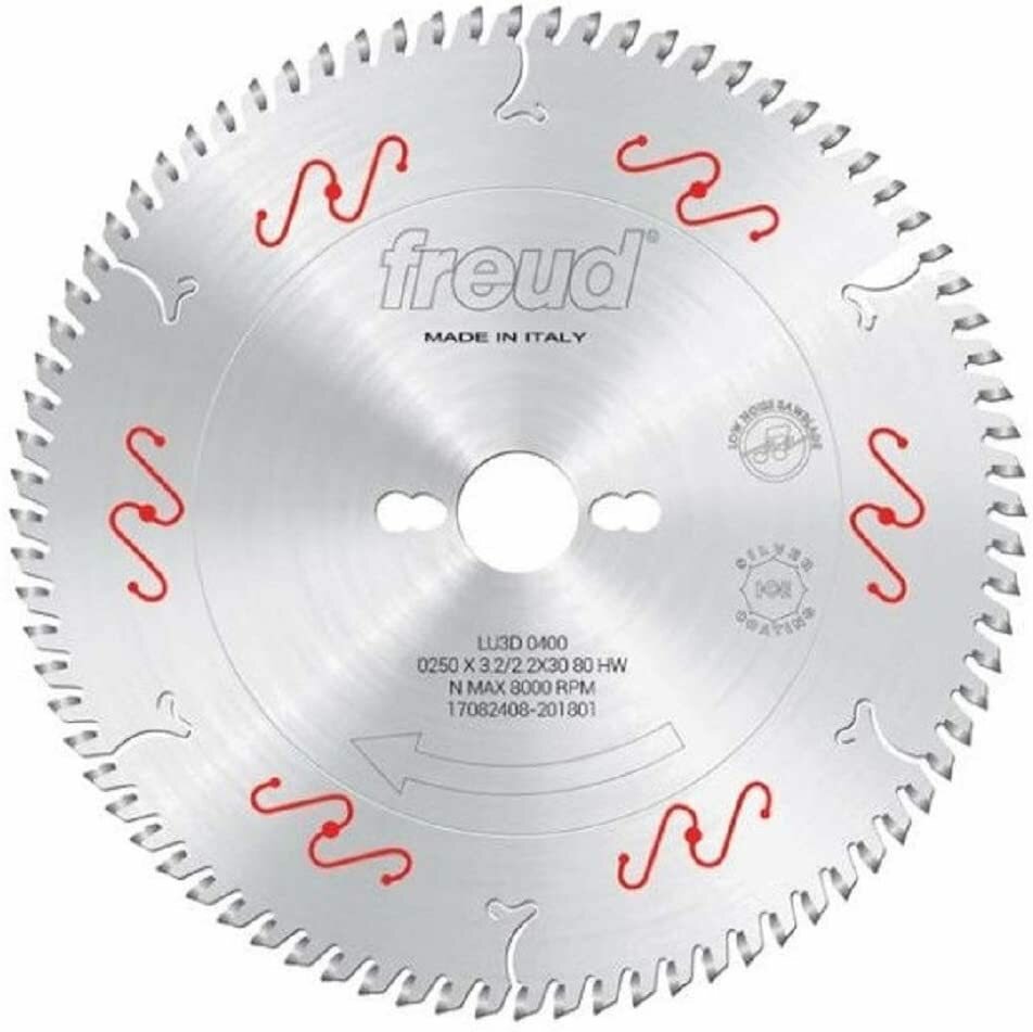 Диск пильный по ламинату (250x3,2x30 мм; 80Z) FREUD LU3D 0400