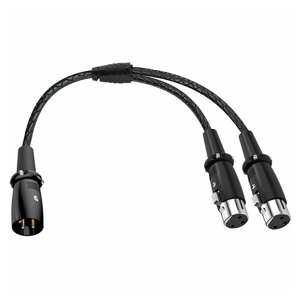 Мощный XLR-Разветвитель С Гнездовым выходом 2XLR Для Распределения Аудиосигнала