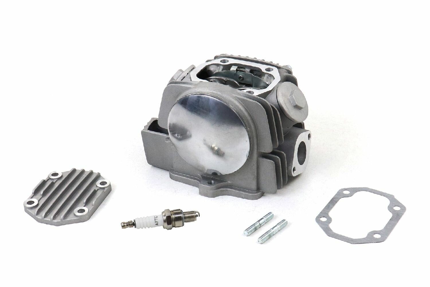 Головка цилиндра 1P52FMI 52,4мм 125см3 Alpha, Delta, Zodiak, OB-70 с декомпрессором серебристая