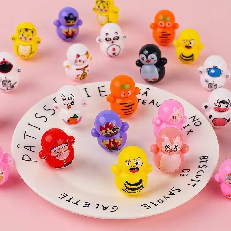 Мини-игрушка неваляшка "Космонавт" 3 см (12 шт)