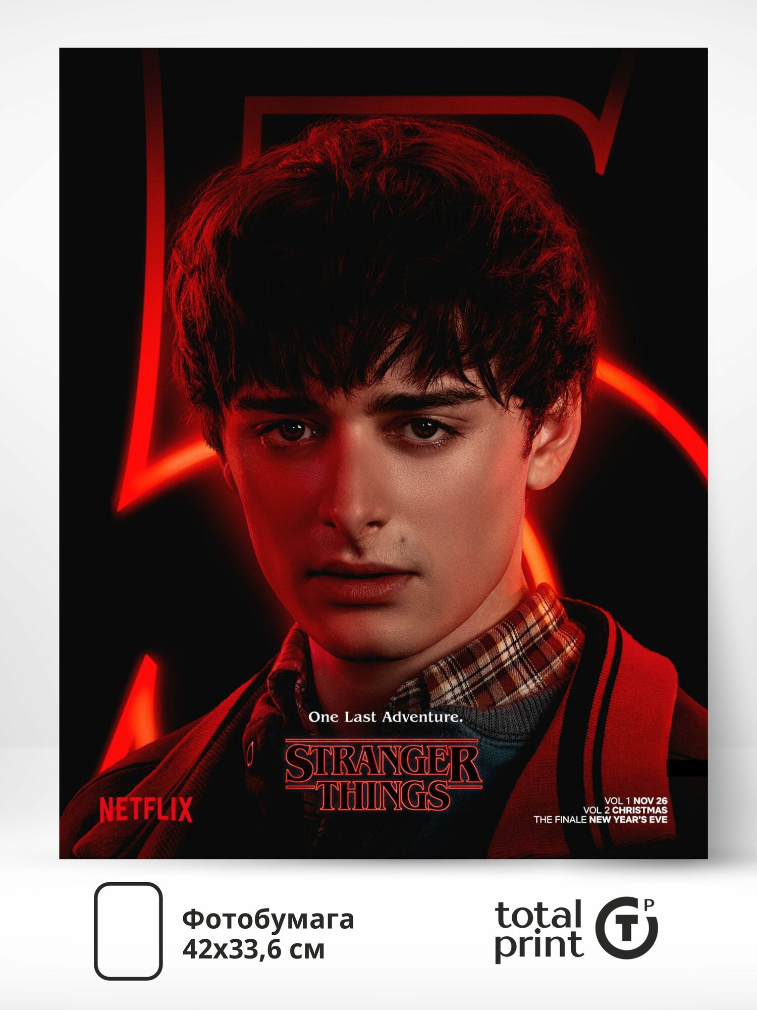 Постер Stranger things, Очень странные дела, 5 сезон, 42х33,6 см, TotalPrint