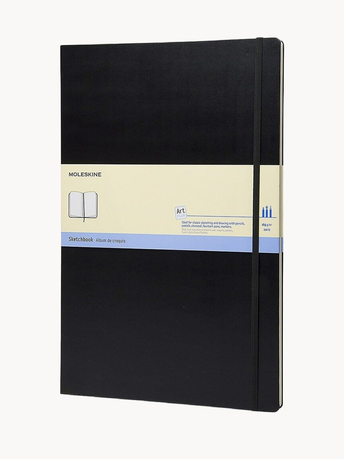 Скетчбук Moleskine Art Collection А3 297х420мм, 96стр, нелинованный, твердая обложка, черный