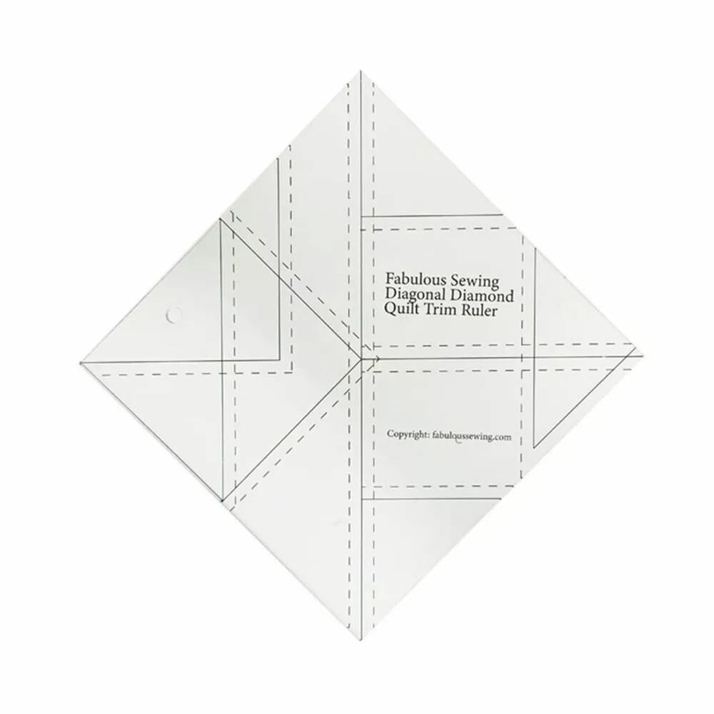 (1шт) Акриловая линейка для лоскутного шитья-маленькая диагональная линейка