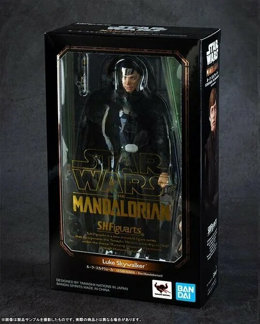 (фигурки)BANDAI S.H.F The Mandalorian Luke Skywalker Genuine 15cm Collectibles Star Wars Люк Скайуокер - Мандалорец