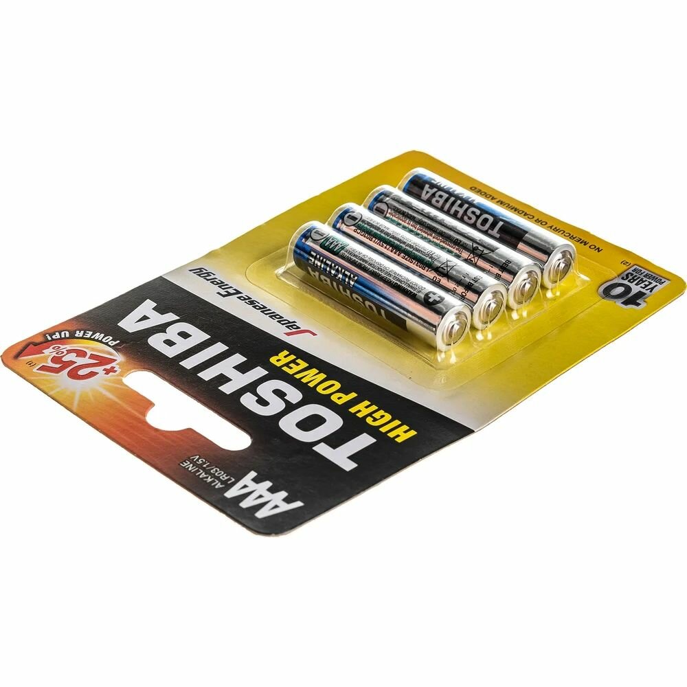 Алкалиновый элемент питания Toshiba LR03 4454