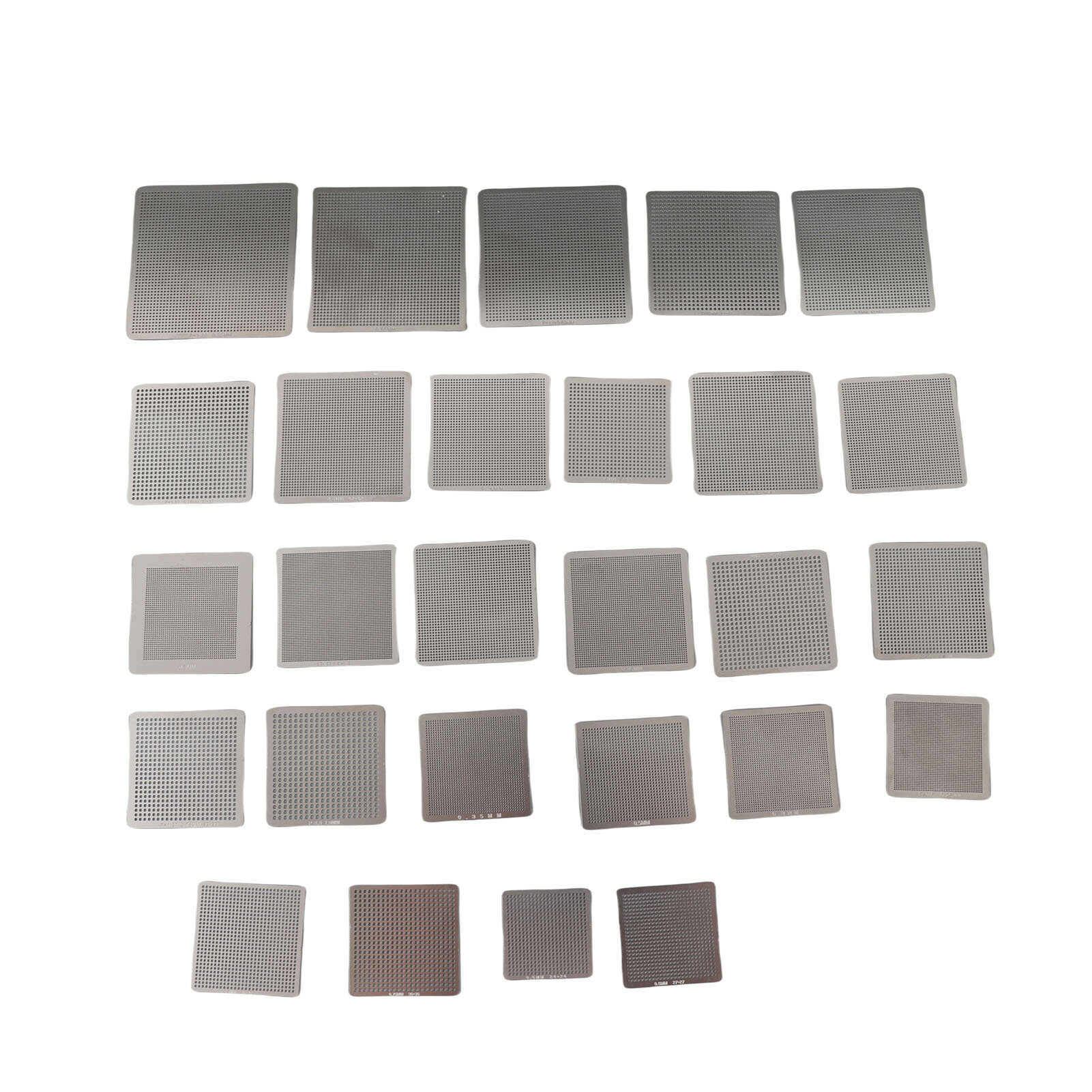 27 универсальных трафаретов для прямого нагрева при реболлинге BGA, аксессуары для пайки.