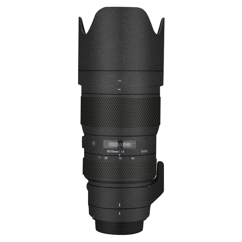 3M Устойчивая к царапинам полная защитная пленка для объективов Canon и Sigma 50-100 мм - черный контур