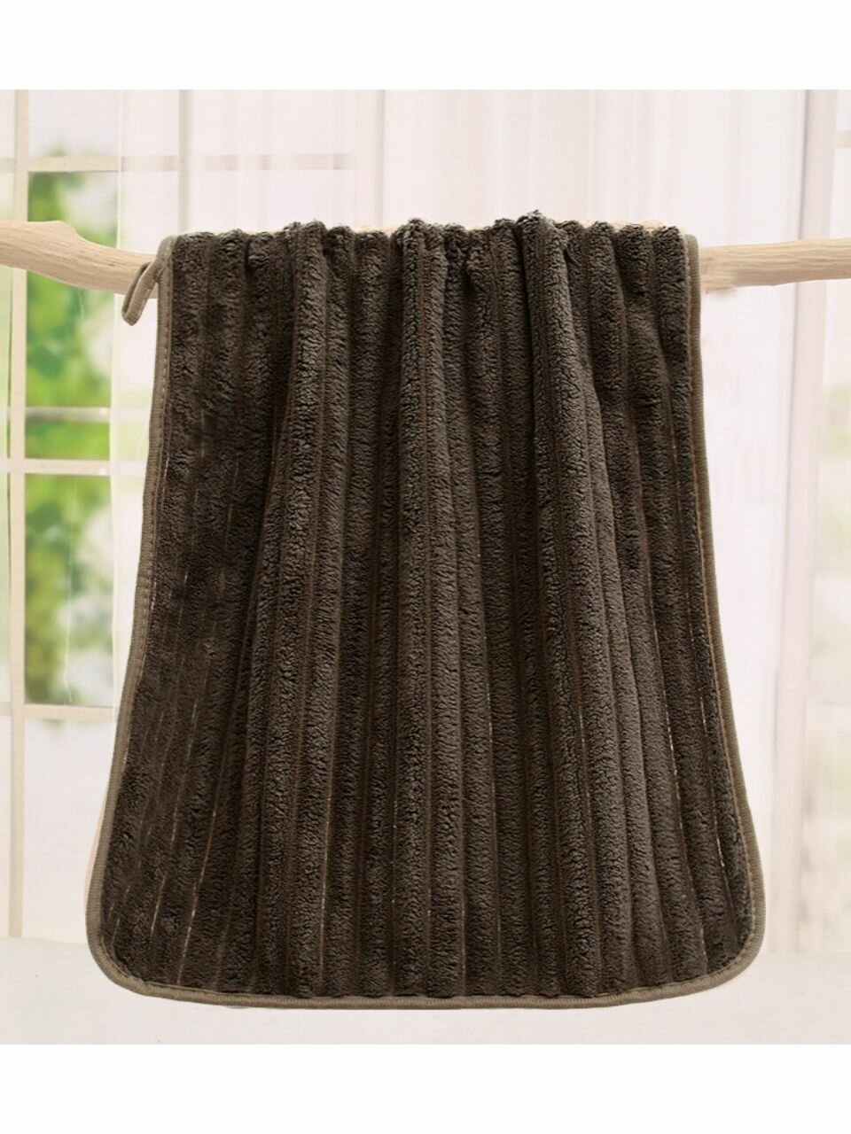 1 полотенце, микрофибра, мягкое, хорошо впитывающее влагу, 35x75 см, подходит для пляжа / ванной комнаты /семьи