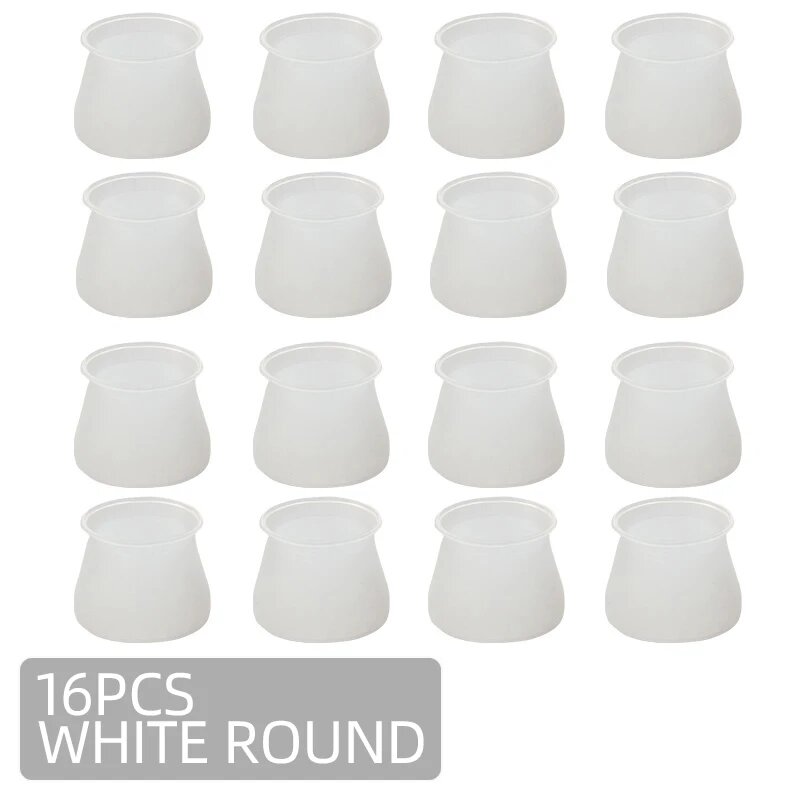 Круглые квадратные силиконовые накладки на ножки стула, нескользящие ножки стола, пылезащитный чехол, носки, защитные накладки для пола, заглушки для труб, выравнивающие ножки для мебели