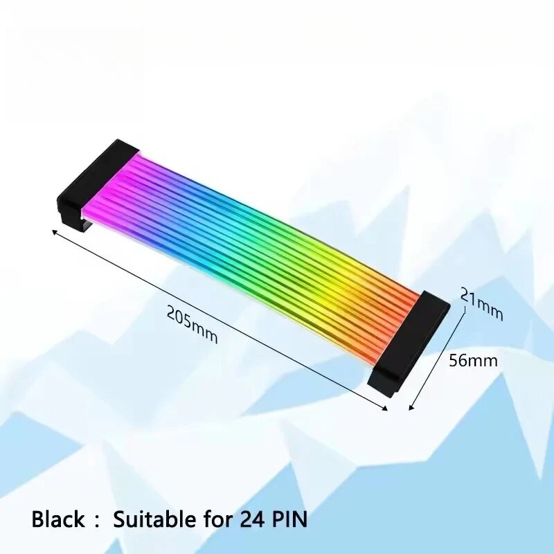 ONEVAN ARGB кабель-удлинитель для материнской платы Black 12pin