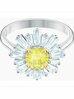 Кольцо помолвочное, кристаллы Swarovski