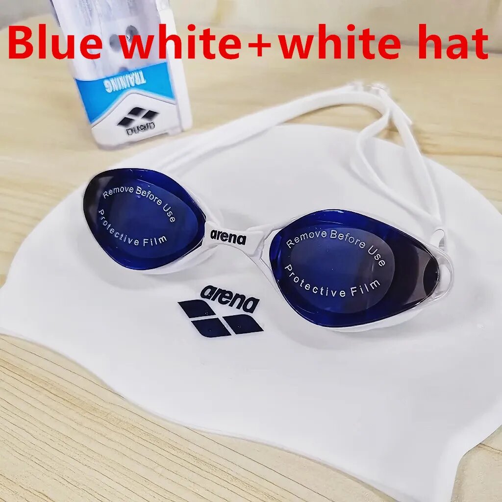 Arena профессиональные очки для плавания UV400 Белый, Blue White