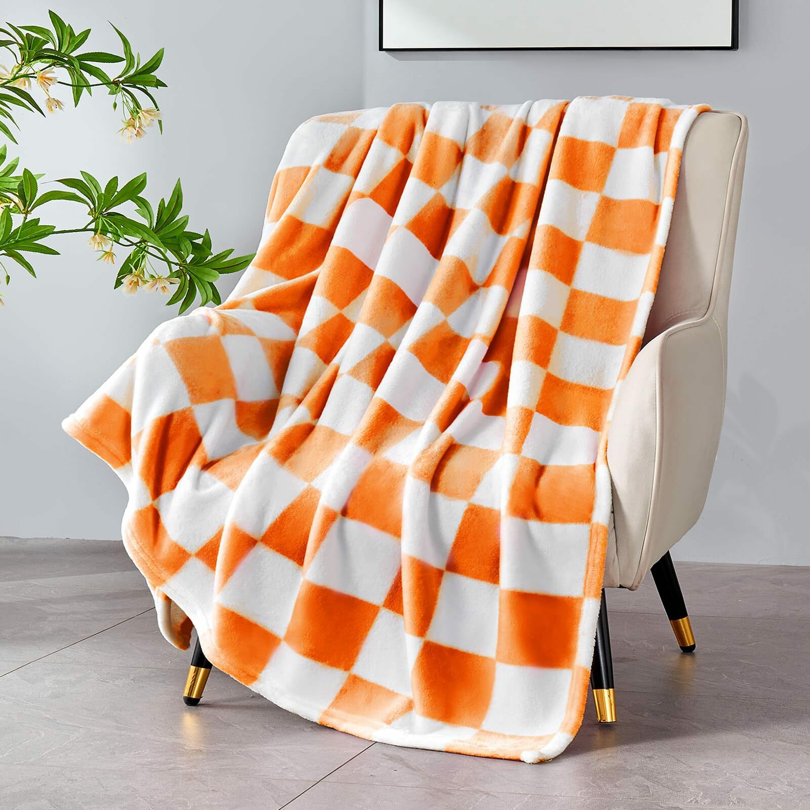 Плед с клетчатым узором, детское одеяло, необходимое для дома, офиса и путешествий, удобное фланелевое теплое одеяло на зиму