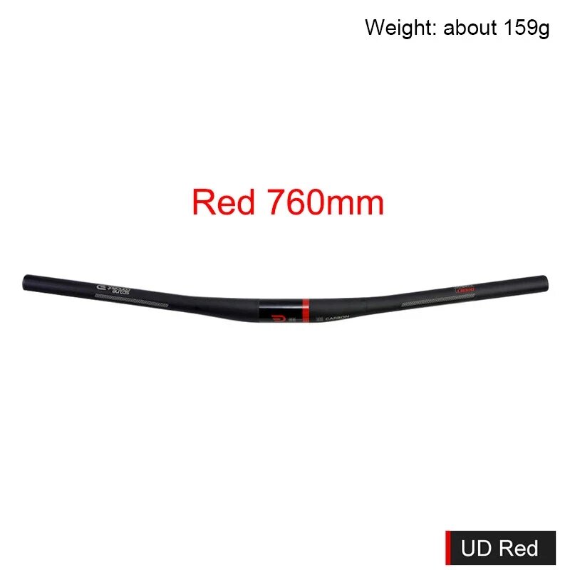 NowAct карбоновый руль для горных велосипедов 9 градусов 720 мм Красный, Red 760mm
