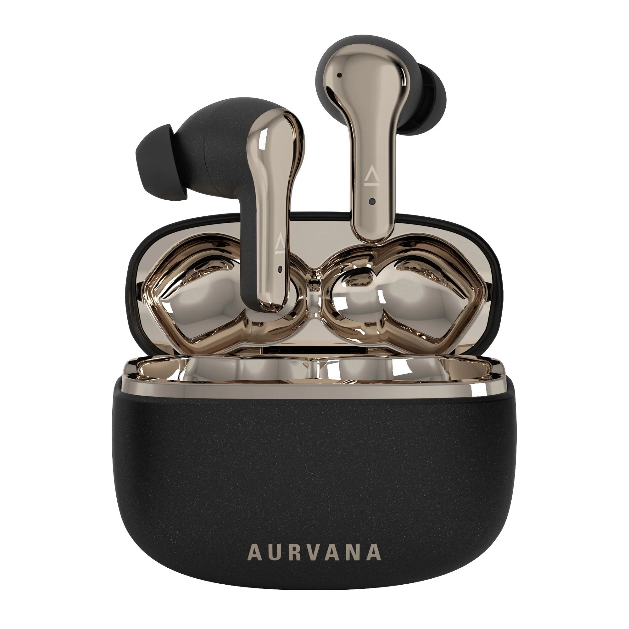 Наушники Creative Aurvana Ace SXFI tws внутриканальные с гибридным шумоподавлением, черный, золотой